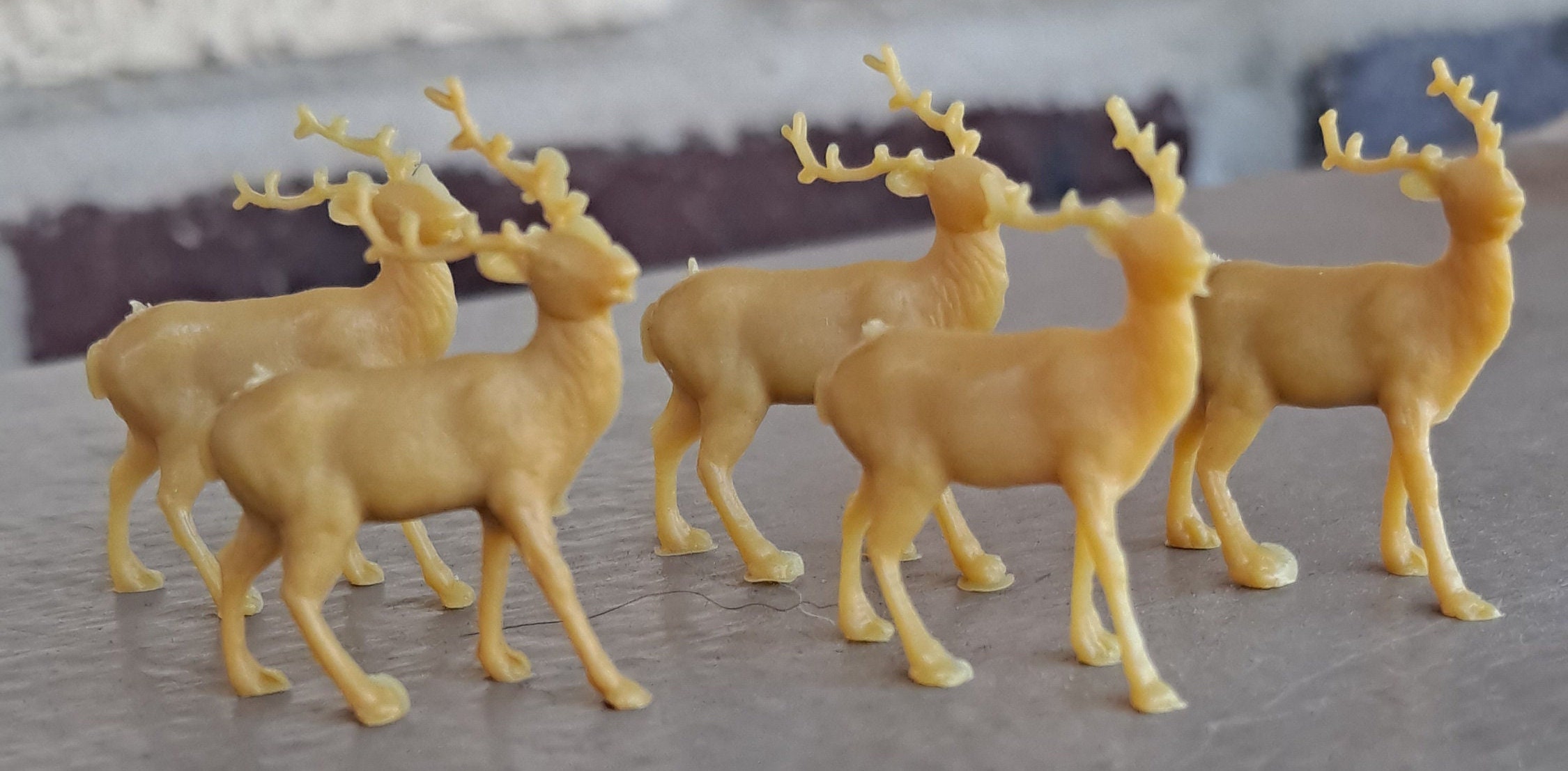 Vintage Mini Miniature Antelope Reindeer Deer Christmas Advent Snow ...