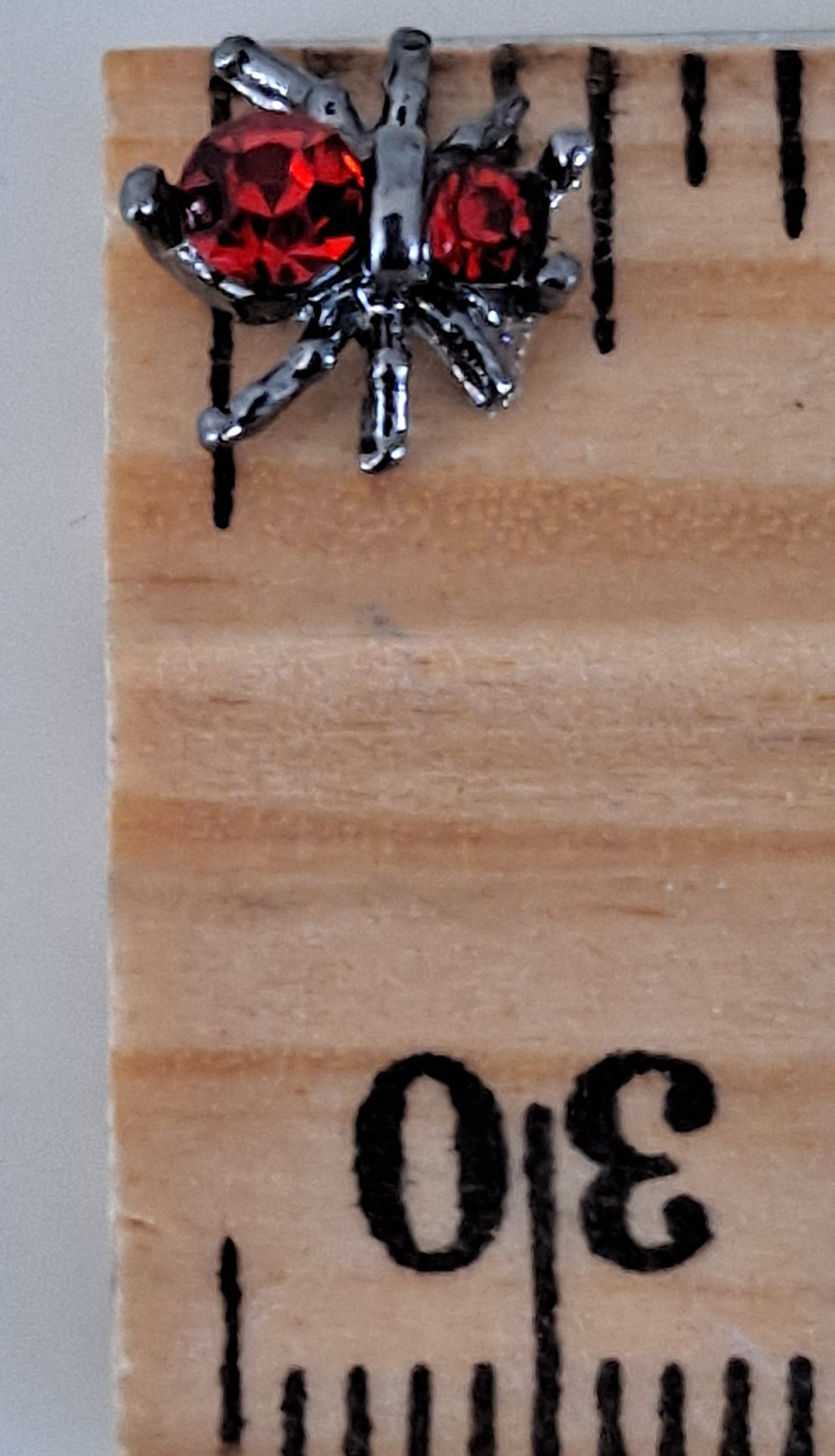 Miniature, Mini, Micro, Red Jeweled Spider, Insect, Bug, Jewelry ...