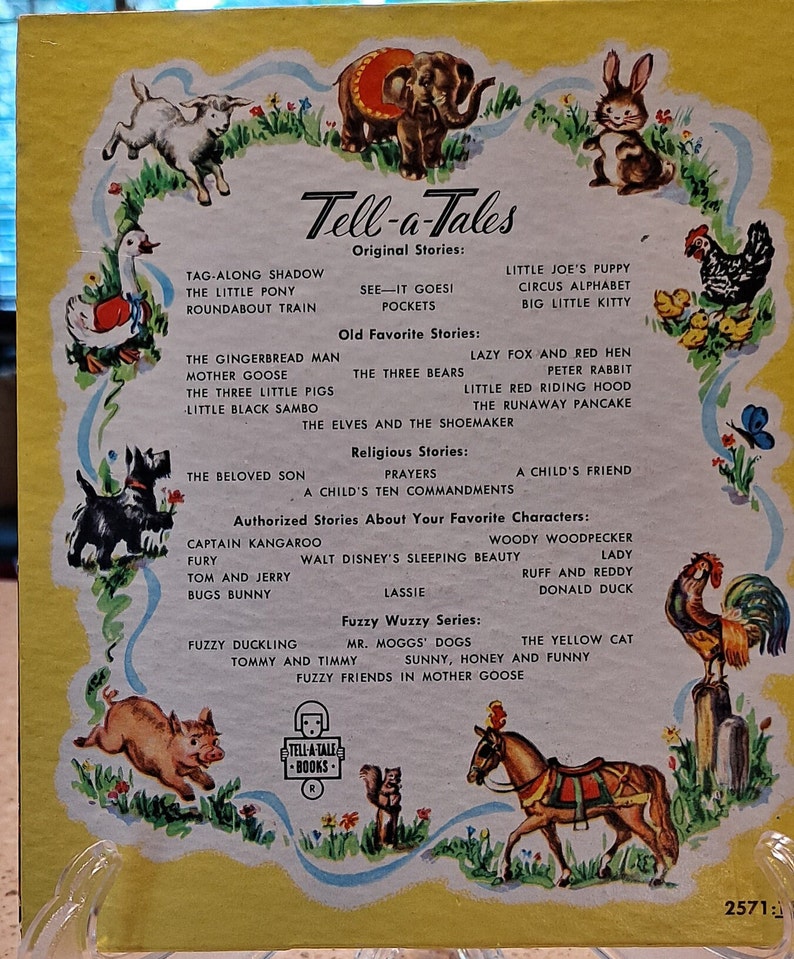 Lassie's Brave Adventure Hardcover Book 1958 Whitman Tell-a-tale ...