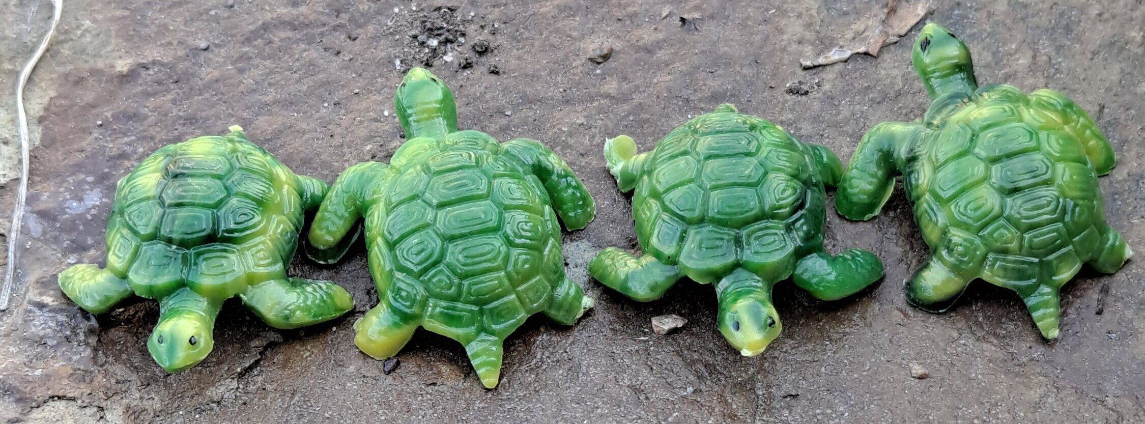 NOS Vintage Mini Miniature Sea Turtles Terrarium Diorama Advent ...