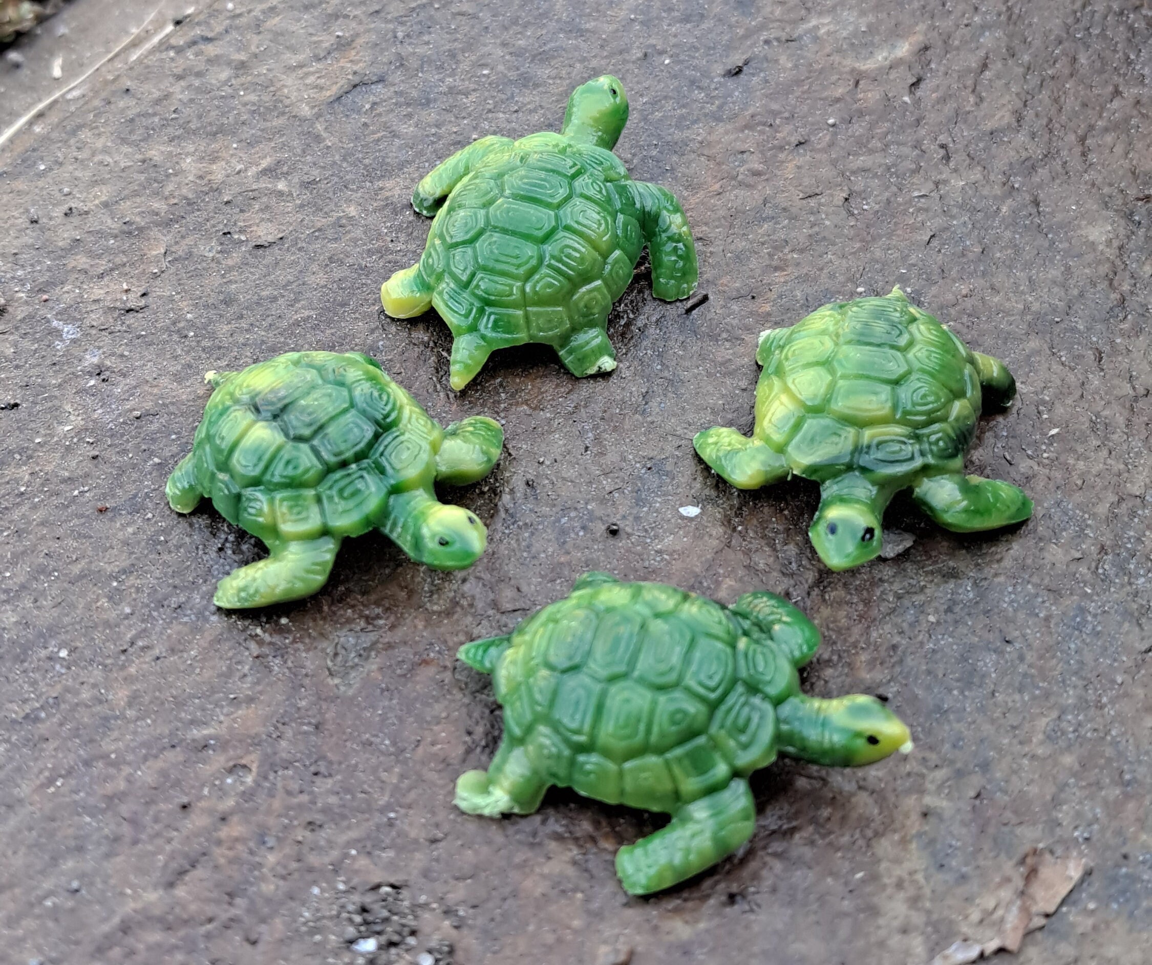 NOS Vintage Mini Miniature Sea Turtles Terrarium Diorama Advent ...