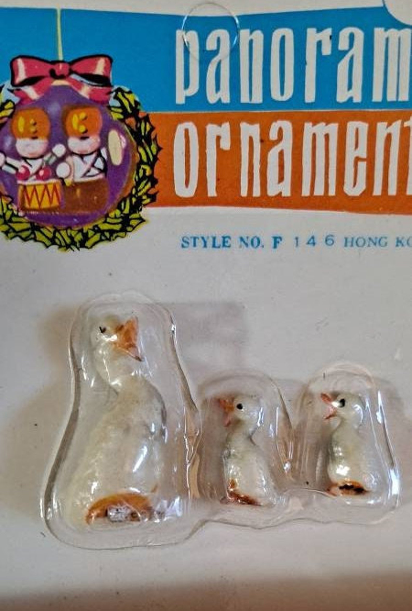 Vintage NOS Micro Minis Miniature Goose Goslings Geese - Etsy