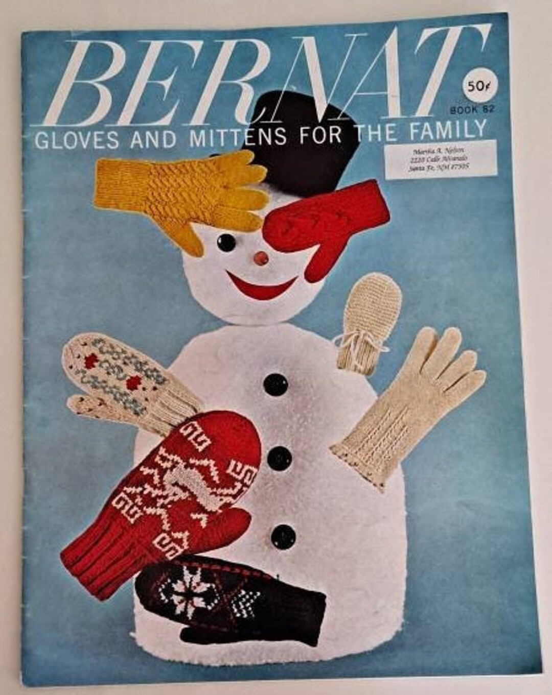 Vintage Bernat Gloves and Mittens for the Family Pattern Book- Book 82 ...