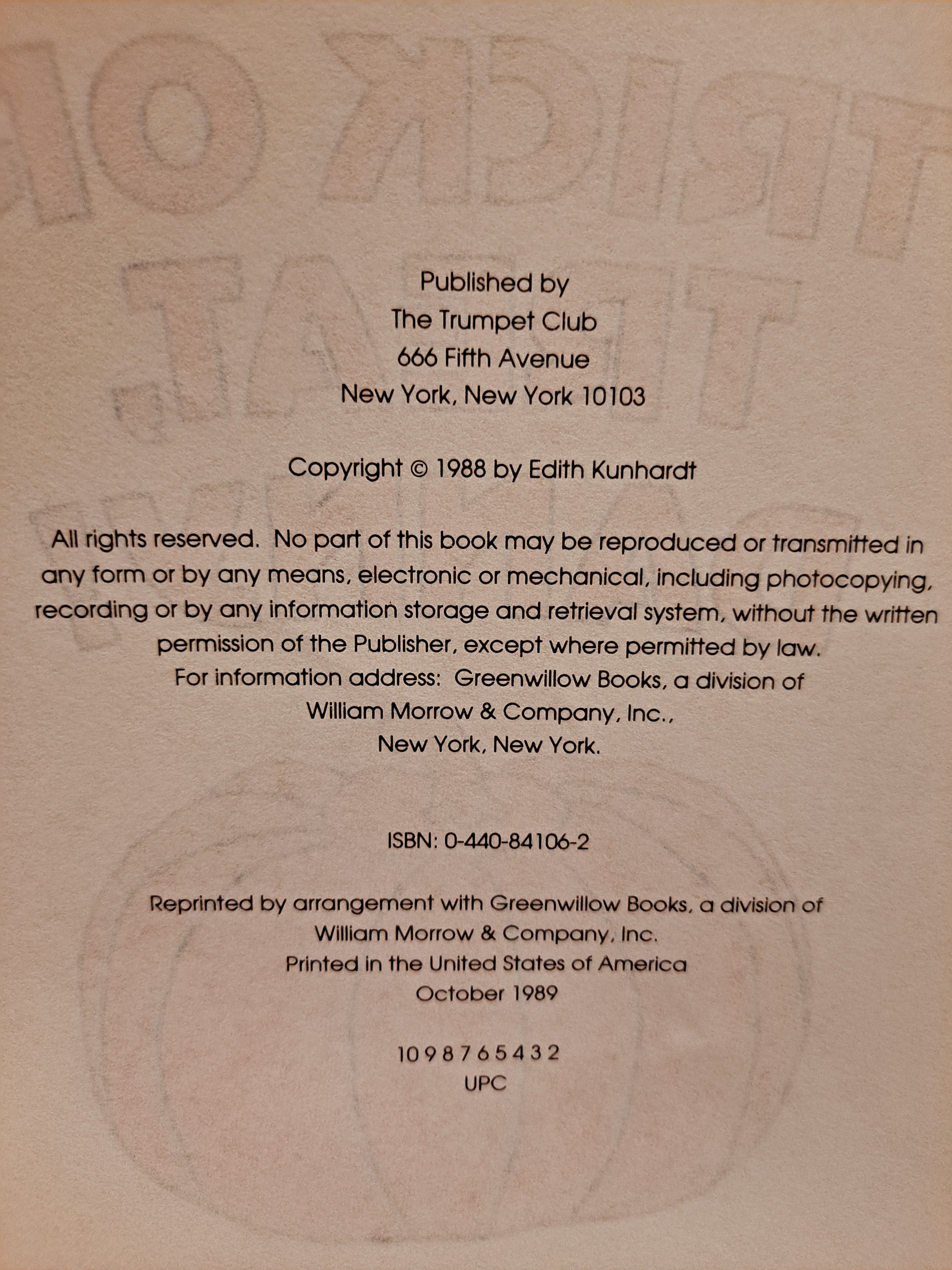 Trick or Treat Danny Book by Edith Kunhardt Soft Cover, Paperback ...