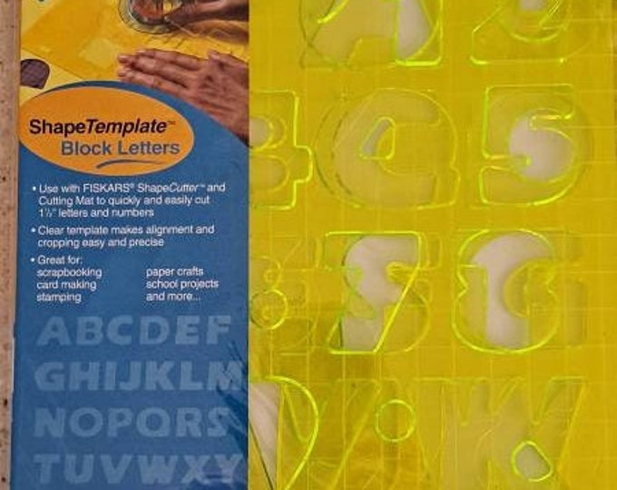 Fiskars Shape Templates Block Letters and Shapes - Etsy