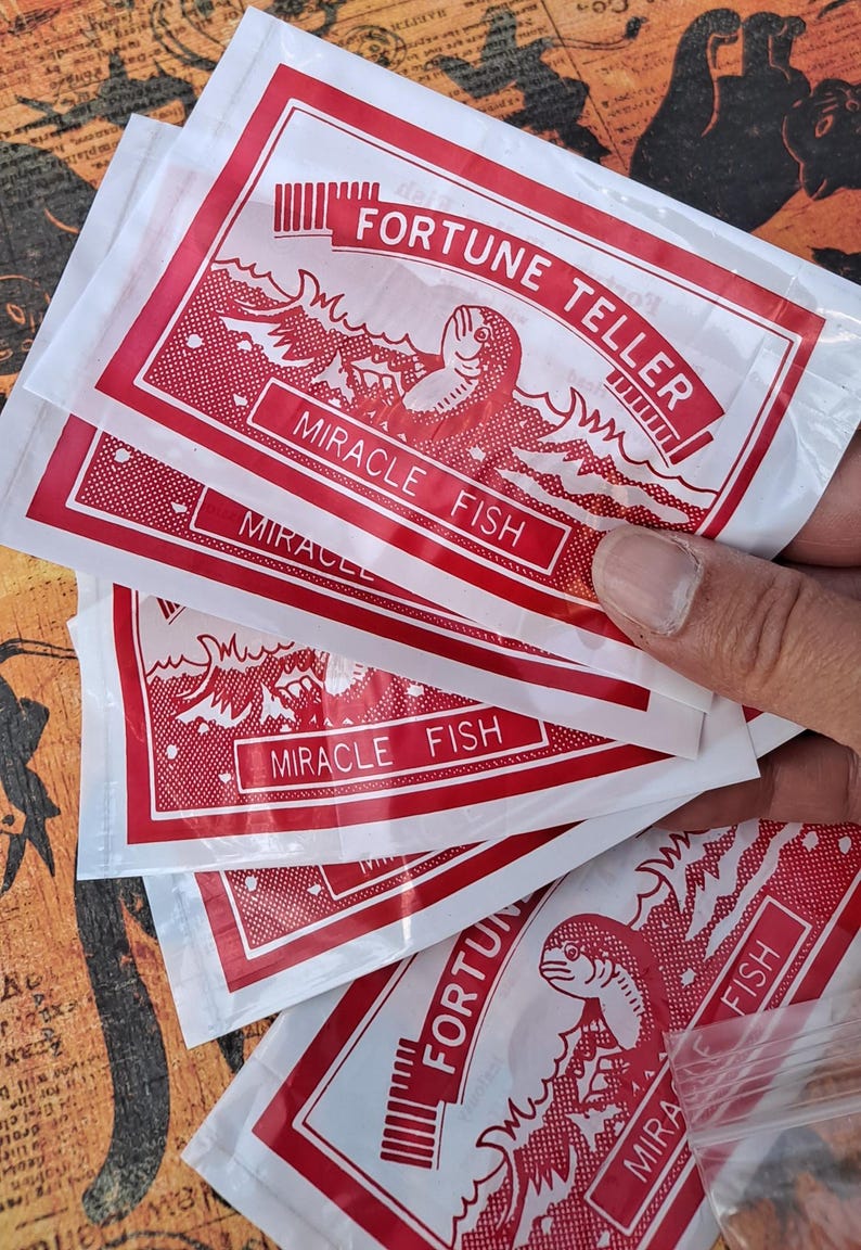 Retro Magic Fortune Telling Fish 12pcs - Etsy