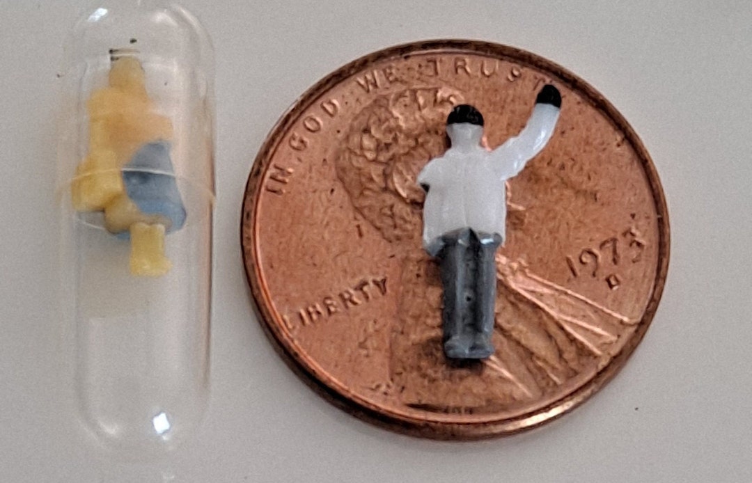 Extra Tiny Small Miniature Mini Micro People Figures in Pill Capsules ...