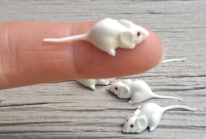 Micro, Mini, Miniature Mice, Mouse, Craft, Toy, Diorama, Christmas ...