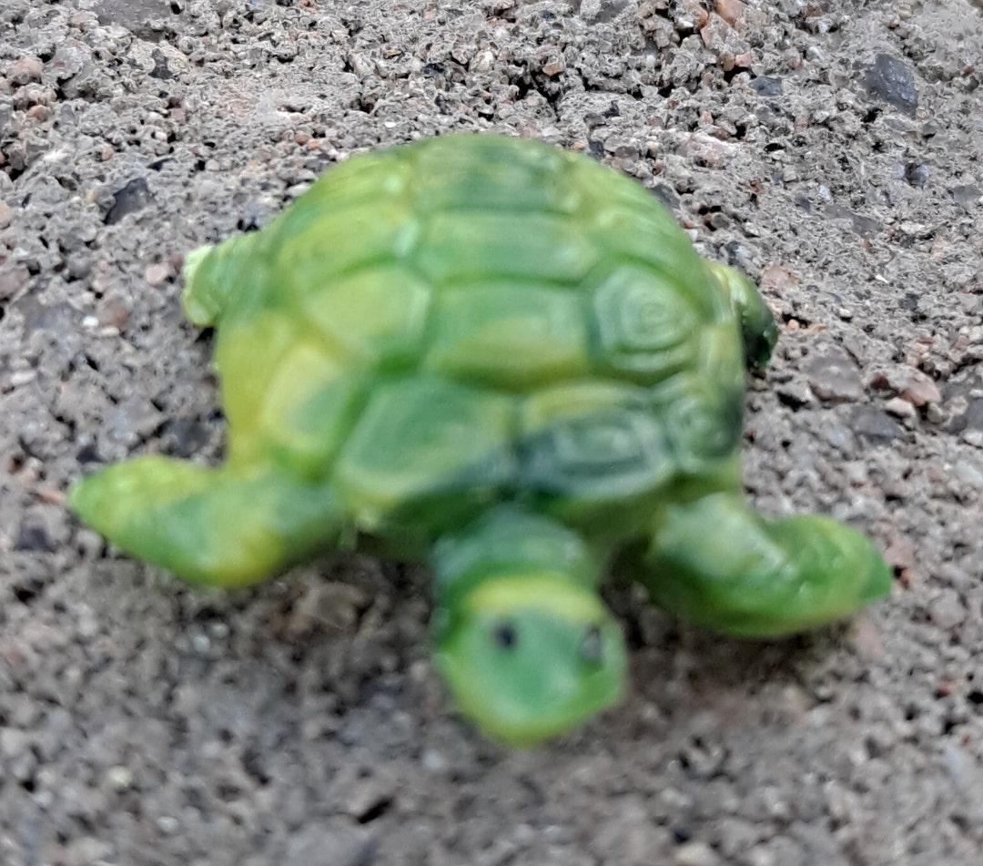 NOS Vintage Mini Miniature Sea Turtles Terrarium Diorama Advent ...