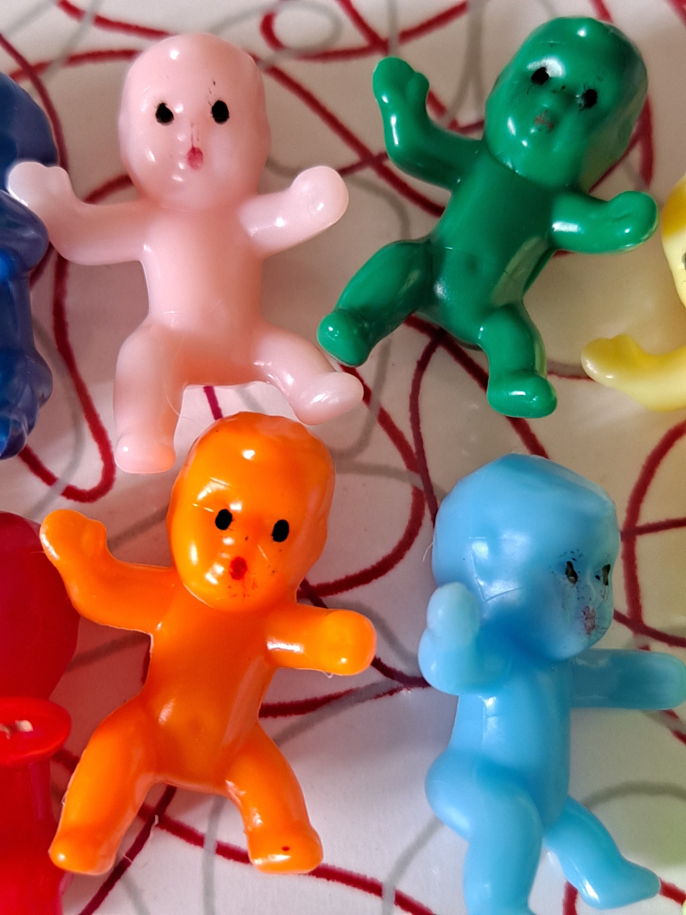 Crazy Bright Colored Plastic Baby Babies Alien Halloween Favors King ...