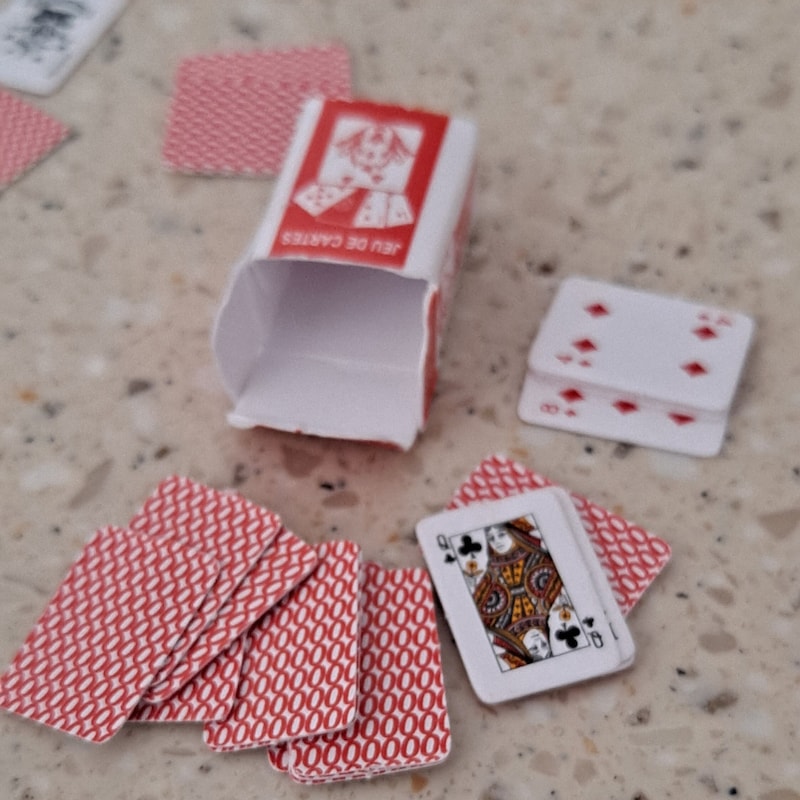 Miniature Playing Cards - Etsy