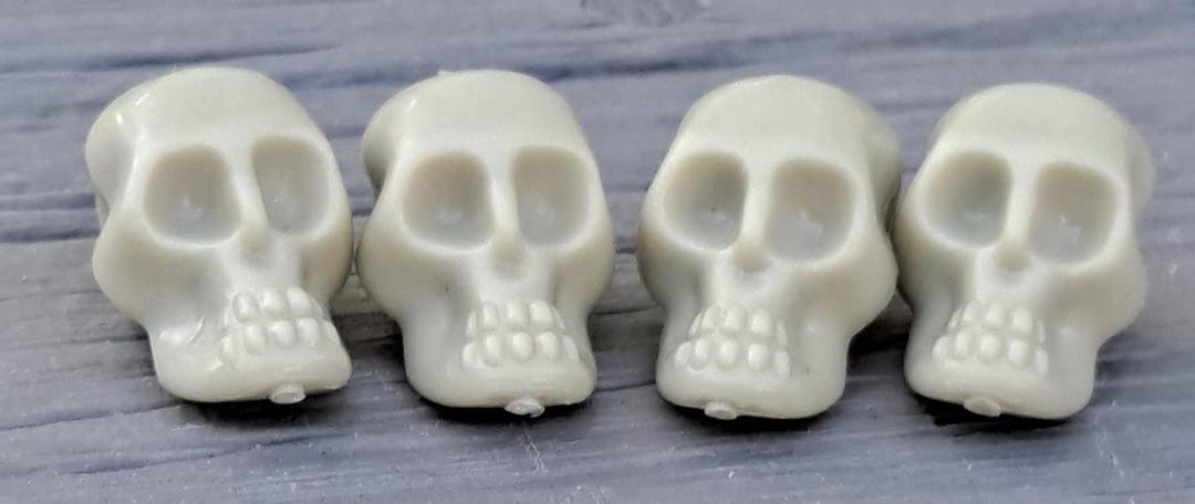 Miniature, Mini, Plastic Skeleton Skulls, Craft, Party Favors, Charms ...