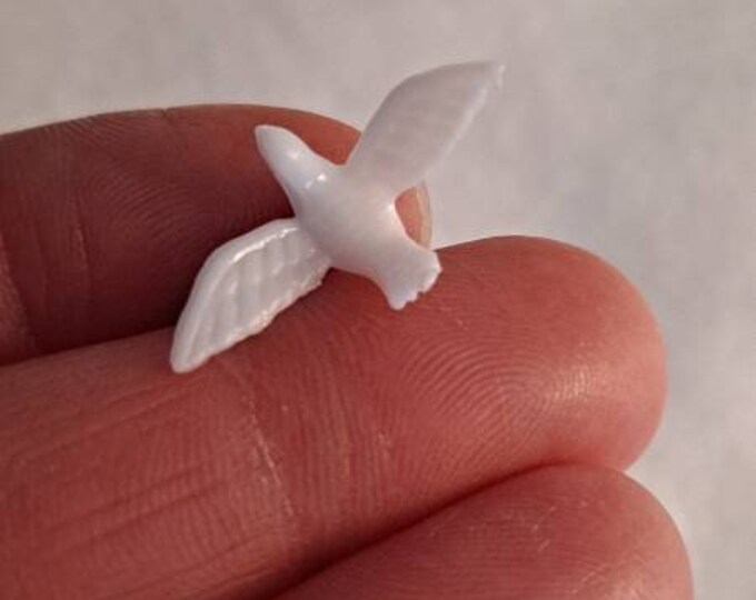 Miniature Plastic White Birds, Doves, Christmas, Easter, Fairy Garden ...