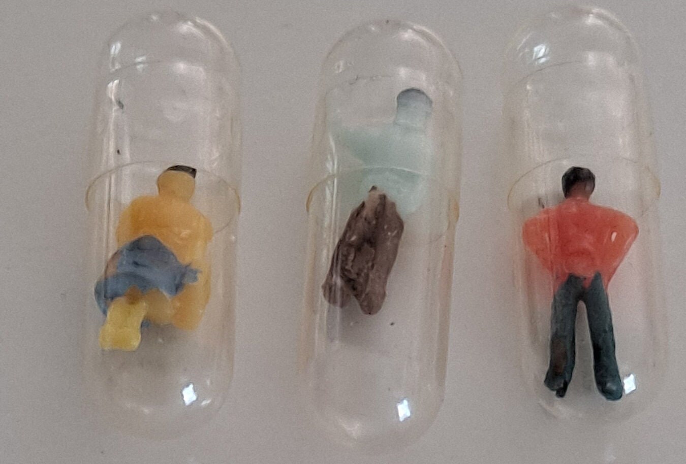 Extra Small Miniature Mini Micro People Figures in Pill Capsules ...