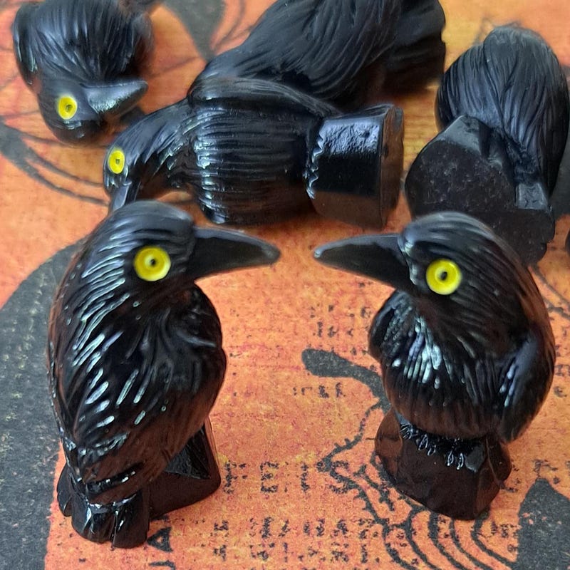 Miniature Crow - Etsy
