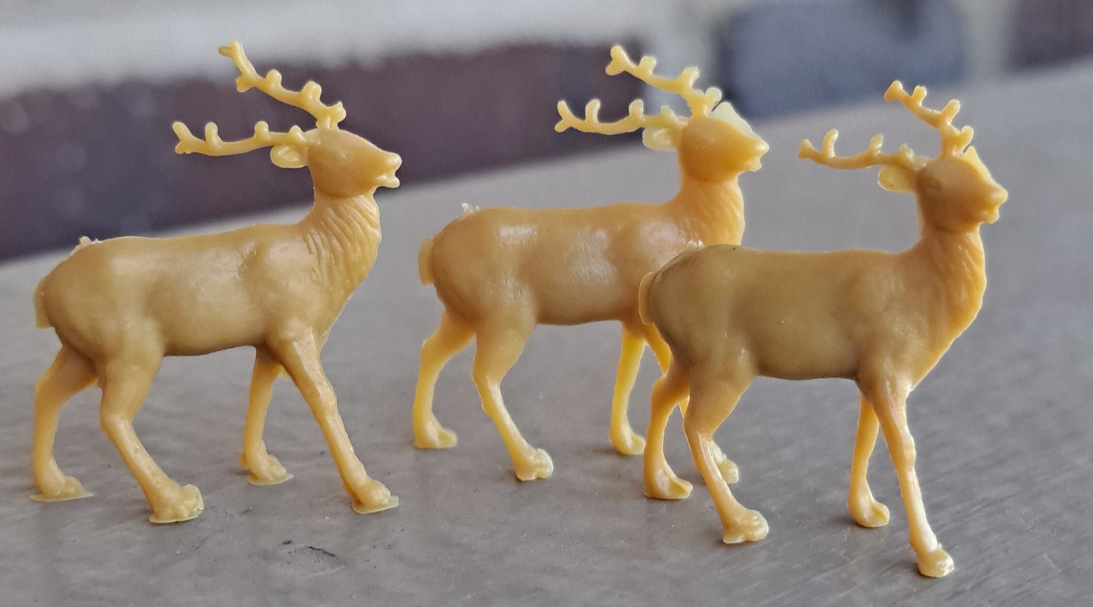 Vintage Mini Miniature Antelope Reindeer Deer Christmas Advent Snow ...