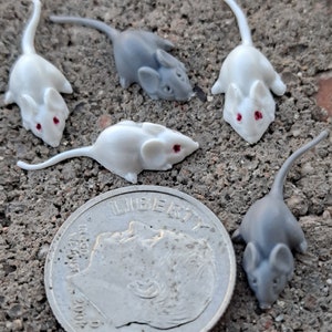 Micro, Mini, Miniature Mice, Mouse, Craft, Toy, Diorama, Christmas ...