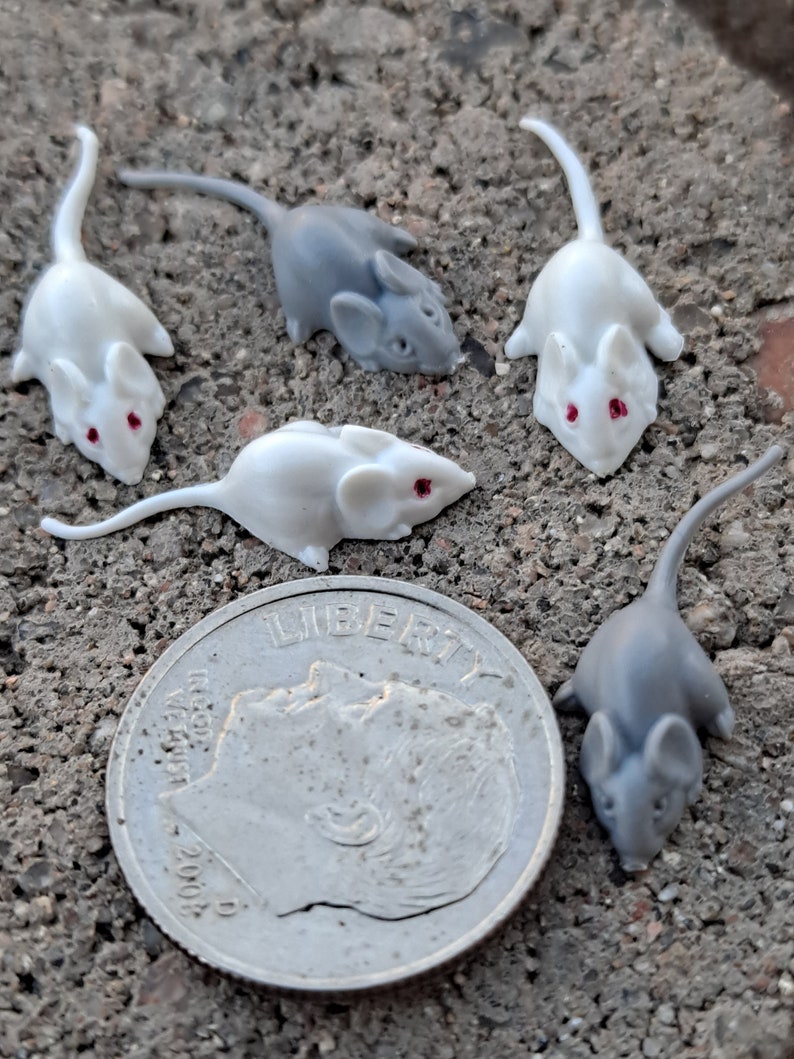 Micro, Mini, Miniature Mice, Mouse, Craft, Toy, Diorama, Christmas ...