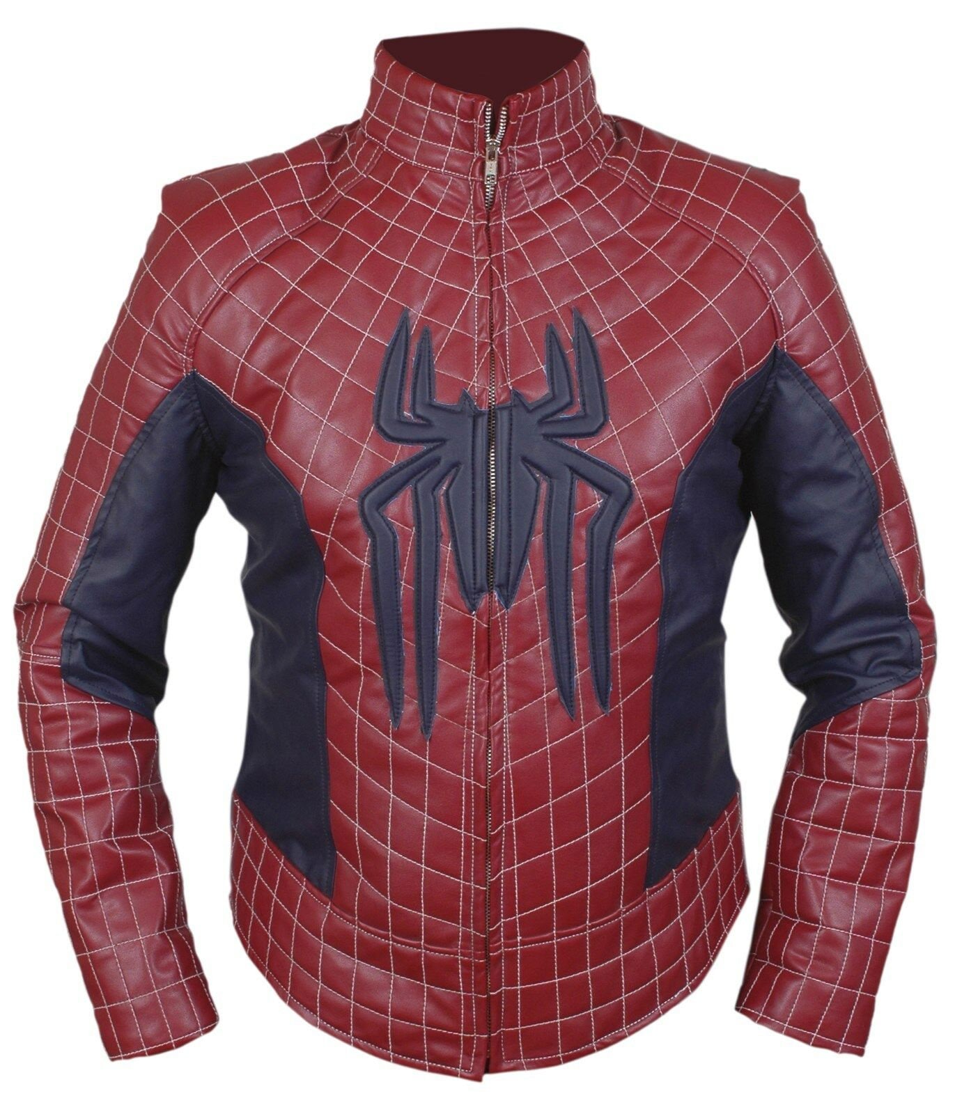The Amazing Spiderman Jacket Embossed Spider Logo Biker - Etsy