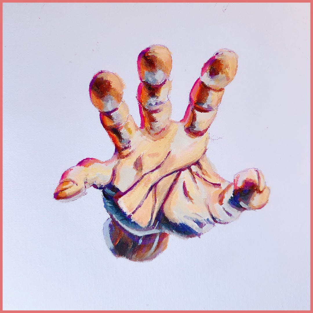 Original Hand Art Sticker - Etsy