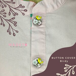 Clip on Button Cover | Button Accessories | Button Glam up | 1 Pair ...