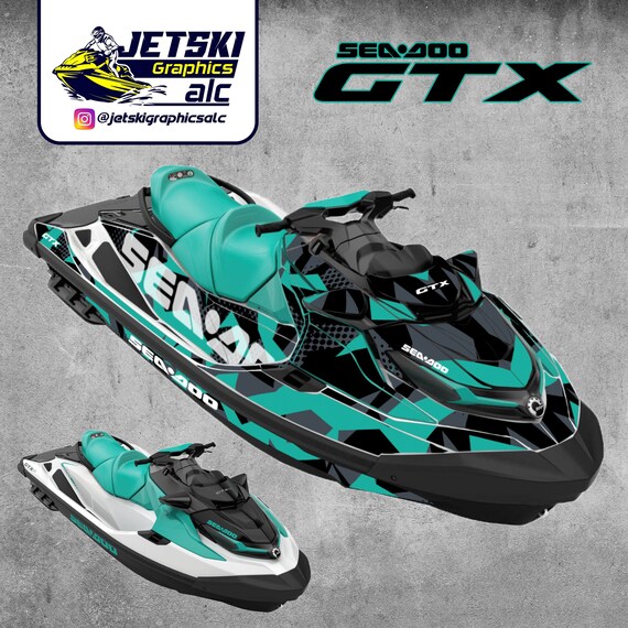Sea Doo Seadoo GTX Vinyl Graphics Kit Stickers Jet Ski Jet | Etsy