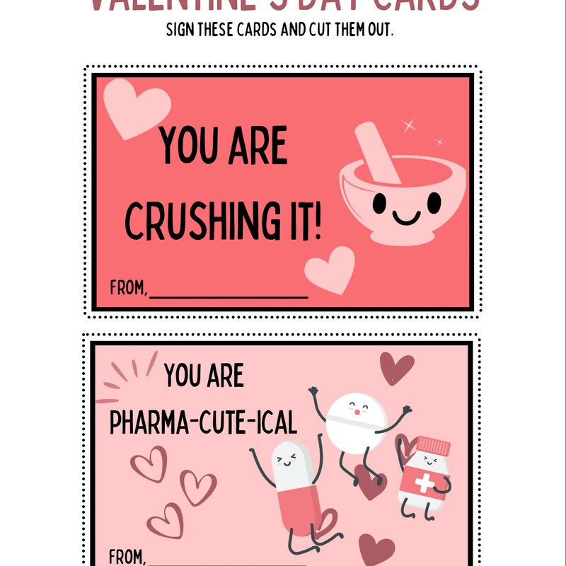Pharmacy Valentines Cards - Etsy