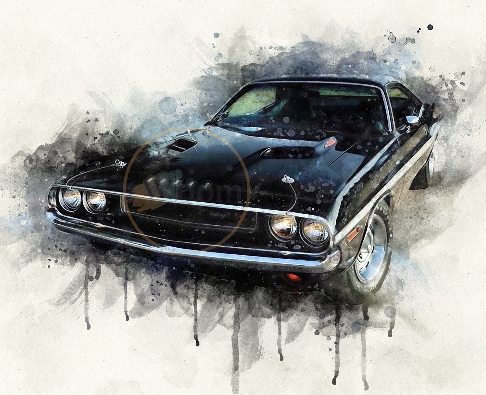 Custom Car Portrait Car Portrait From Photo Father's Day - Etsy