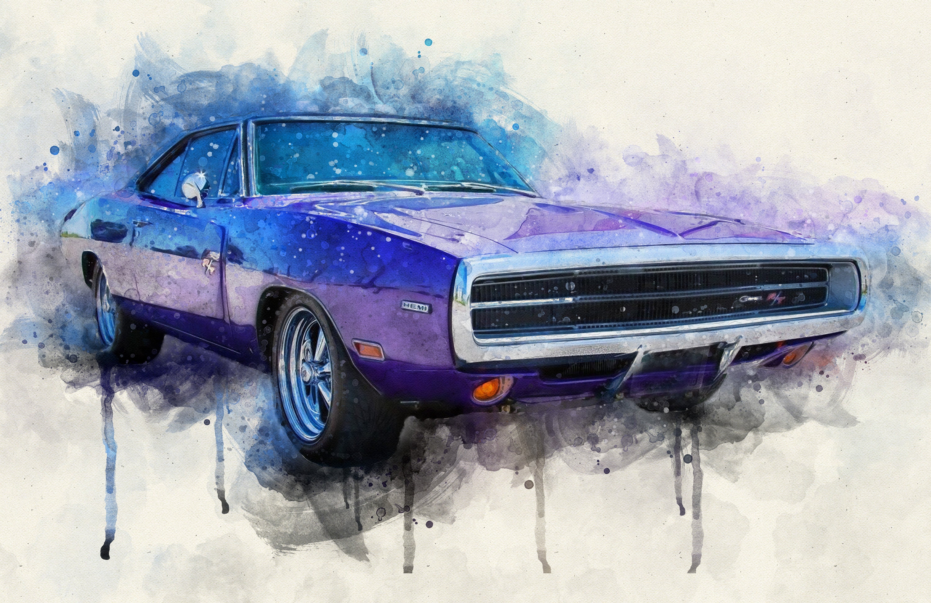 Custom Car Portrait Car Portrait From Photo Father's Day - Etsy