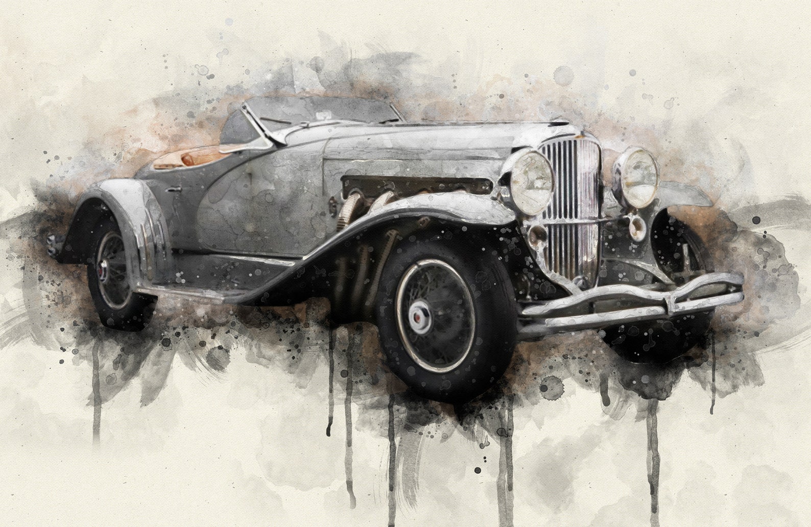 Custom Car Portrait Car Portrait From Photo Father's Day - Etsy