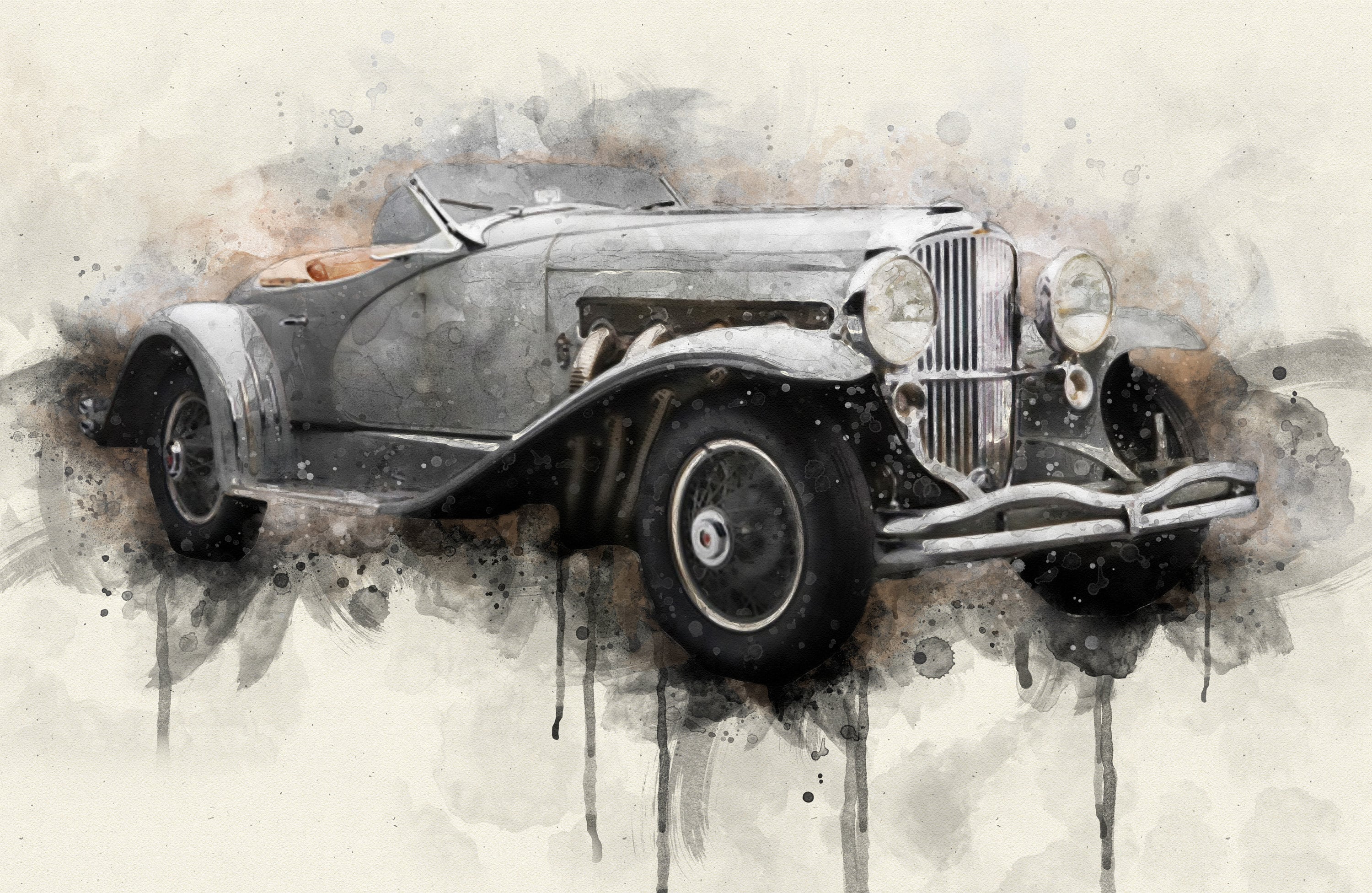 Custom Car Portrait, Car Portrait From Photo, Father's Day Gift, Car ...