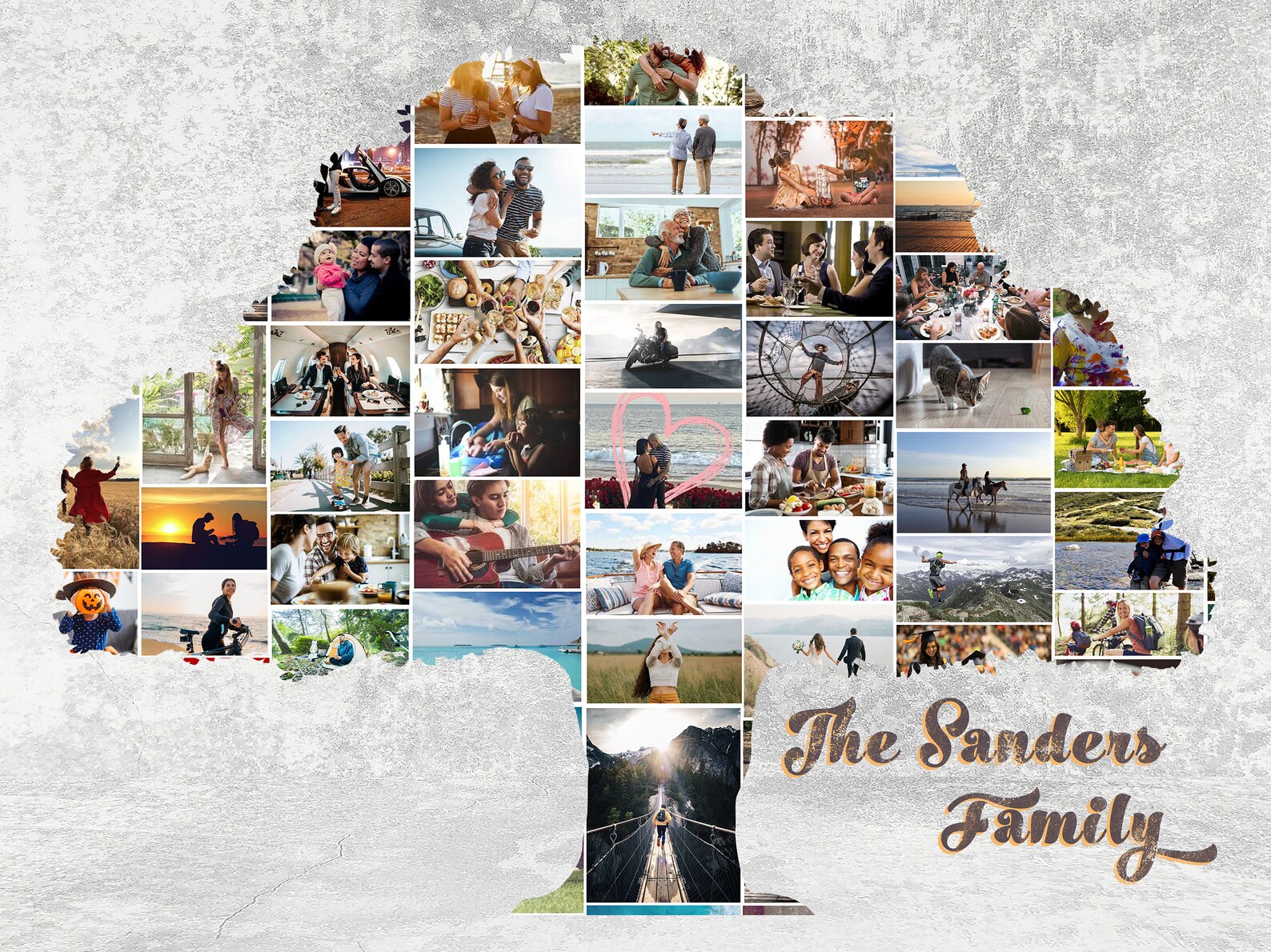 Gift Family Tree Decor Art Print Wall Art Canvas Family Tree | Etsy