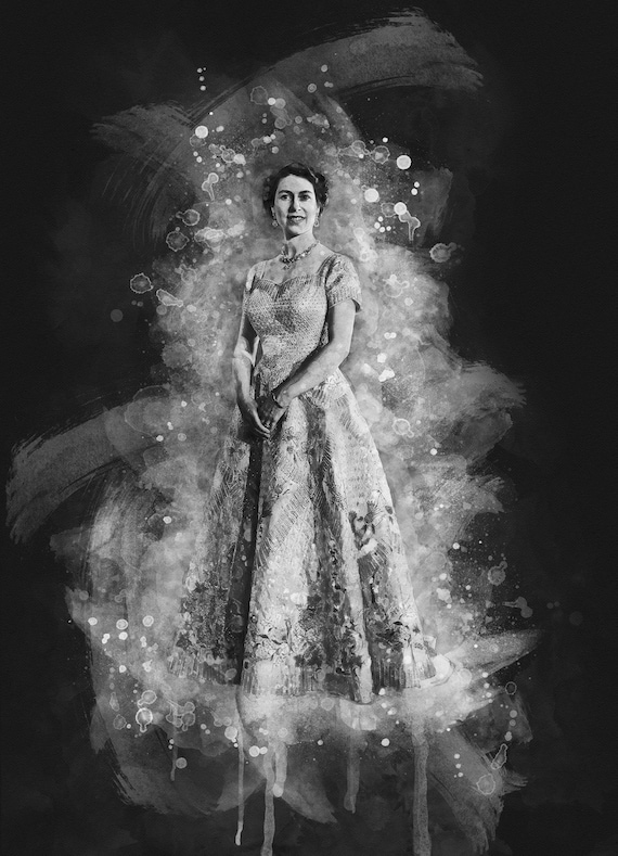 Rest in Peace Queen Elizabeth Digital Art Queen Elizabeth - Etsy