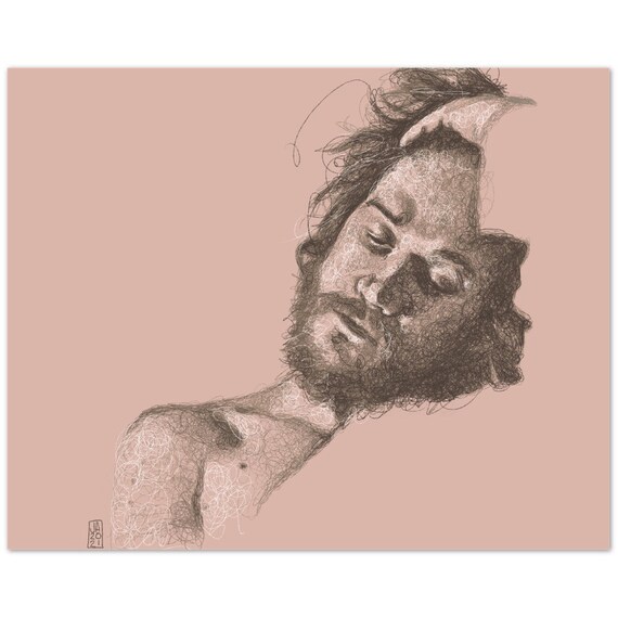 Prints Digital Prints Bo Burnham Inside Fan Art Hand Drawn Archival Art ...