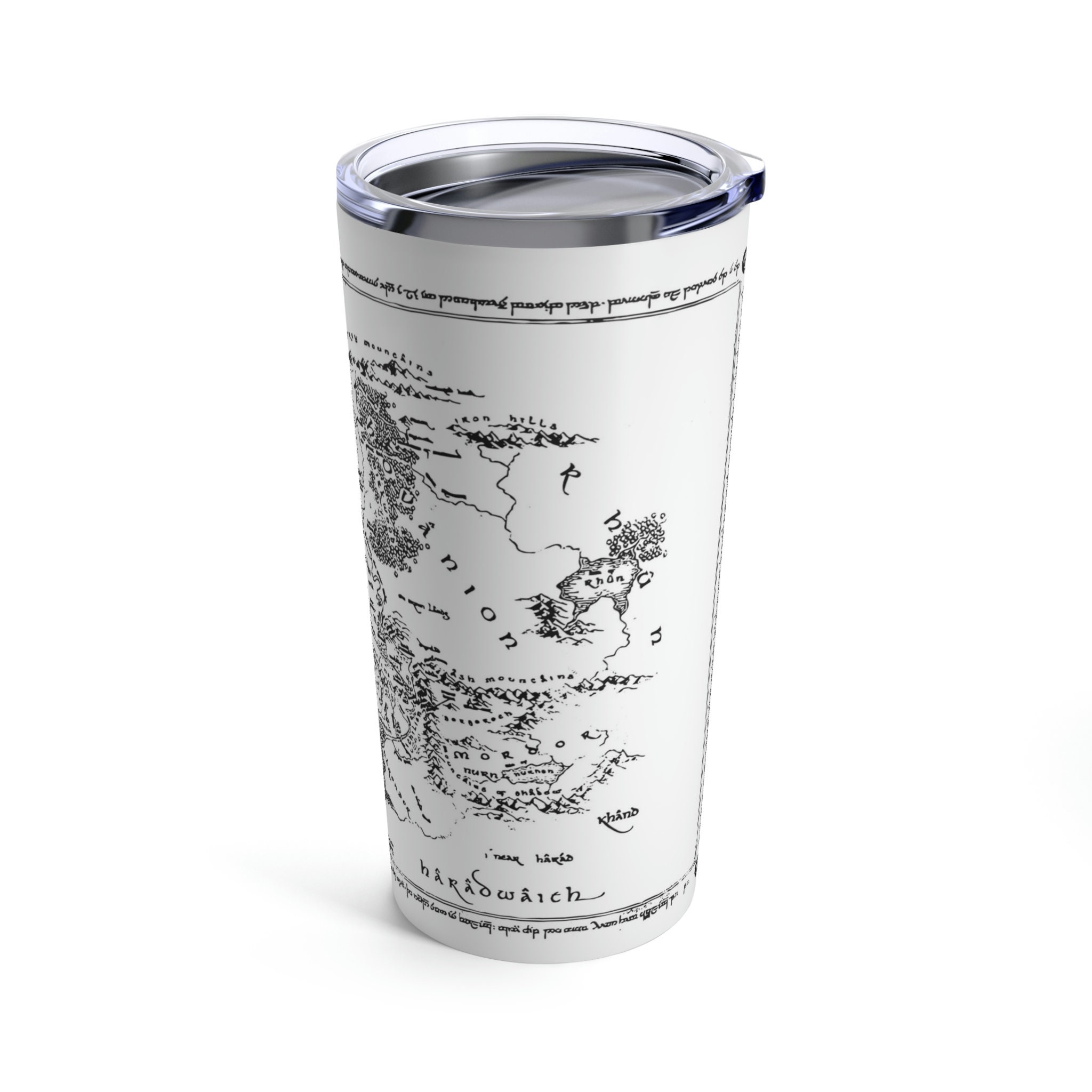 Middle Earth Map Tumbler 20oz Lord of the Rings Gift LOTR - Etsy