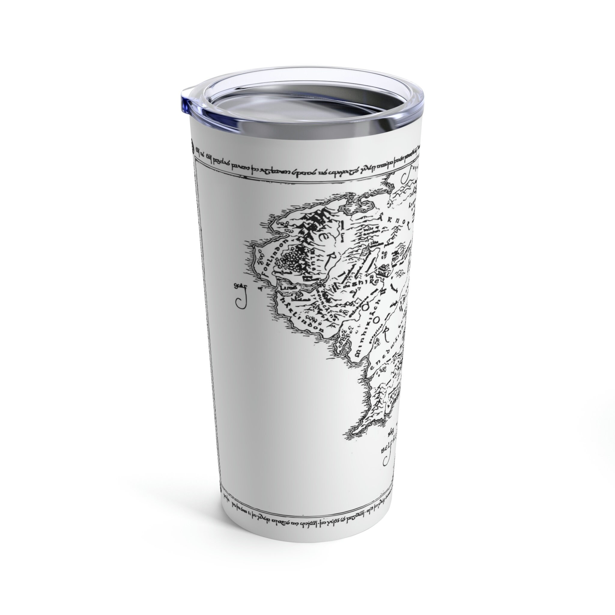 Middle Earth Map Tumbler 20oz Lord of the Rings Gift LOTR - Etsy Canada