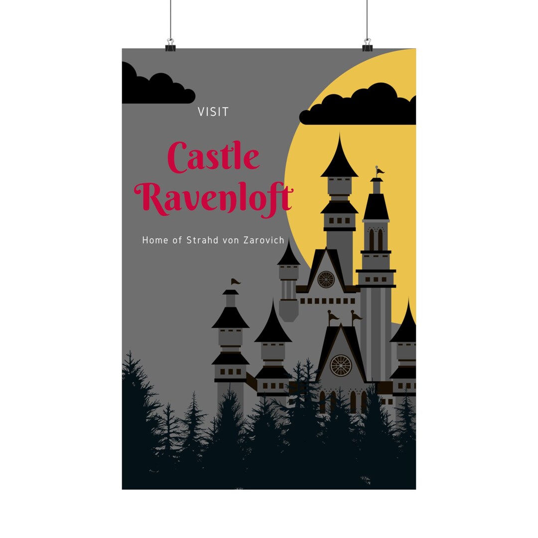 Castle Ravenloft Inspired Premium Matte Vertical Poster Curse of Strahd ...