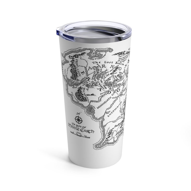 Middle Earth Map Tumbler 20oz Lord of the Rings Gift LOTR - Etsy Canada