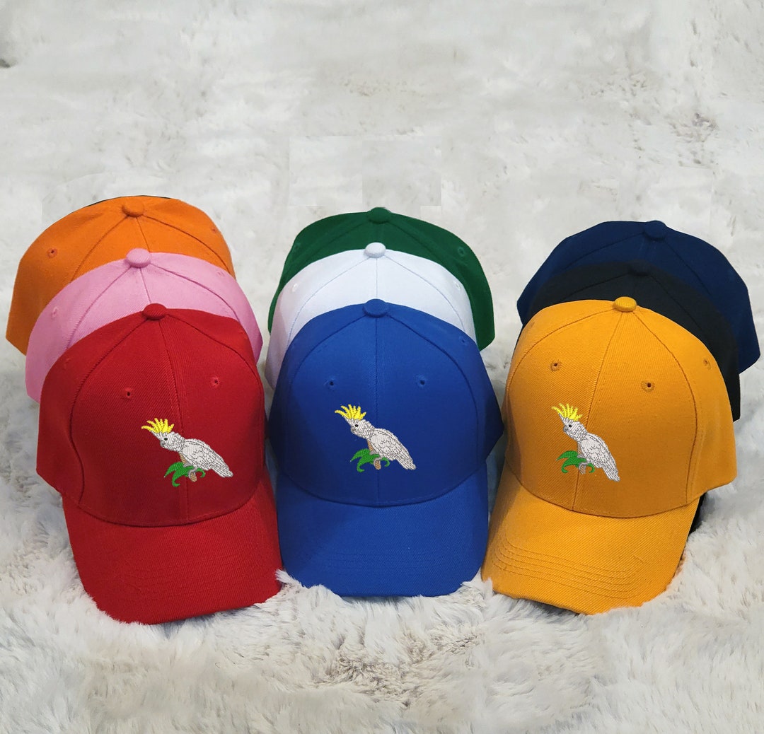 Kids Hat Beautiful Cockatoo Parrot Bird Embroidered Kid's - Etsy