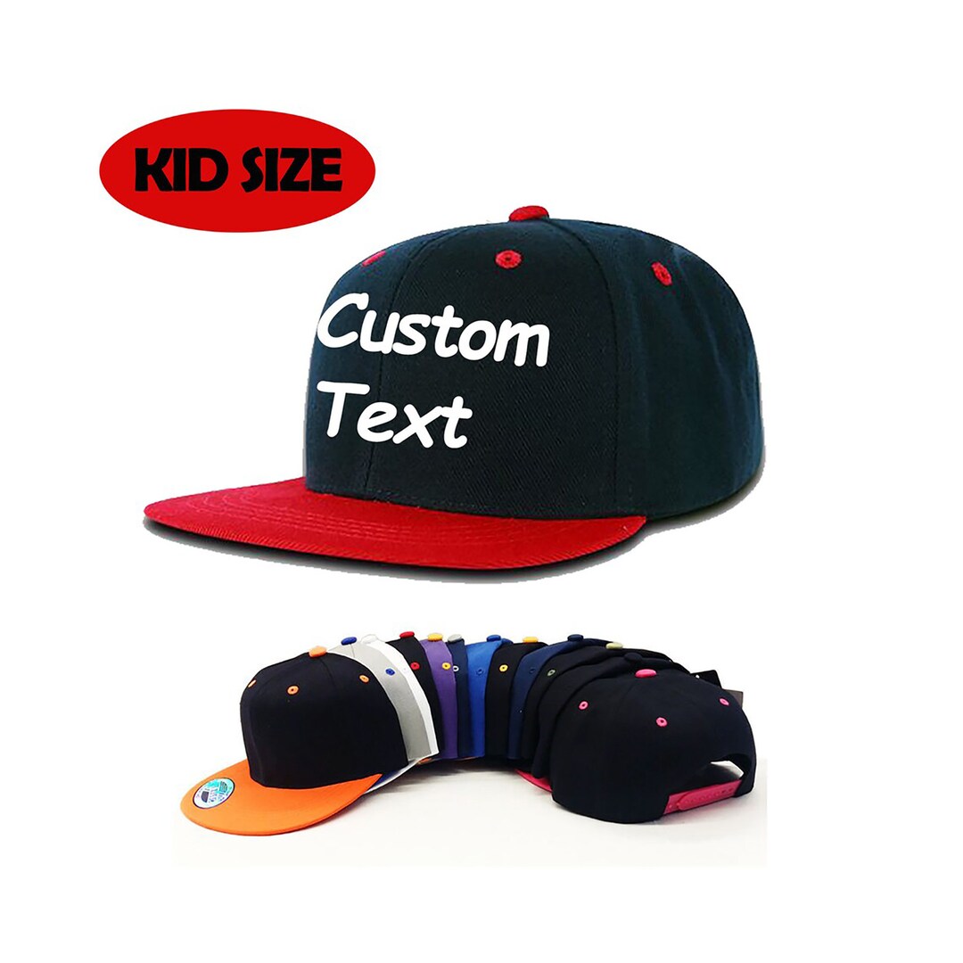 Custom Text Kid Cap Youth Personalized Custom Cap Kid - Etsy