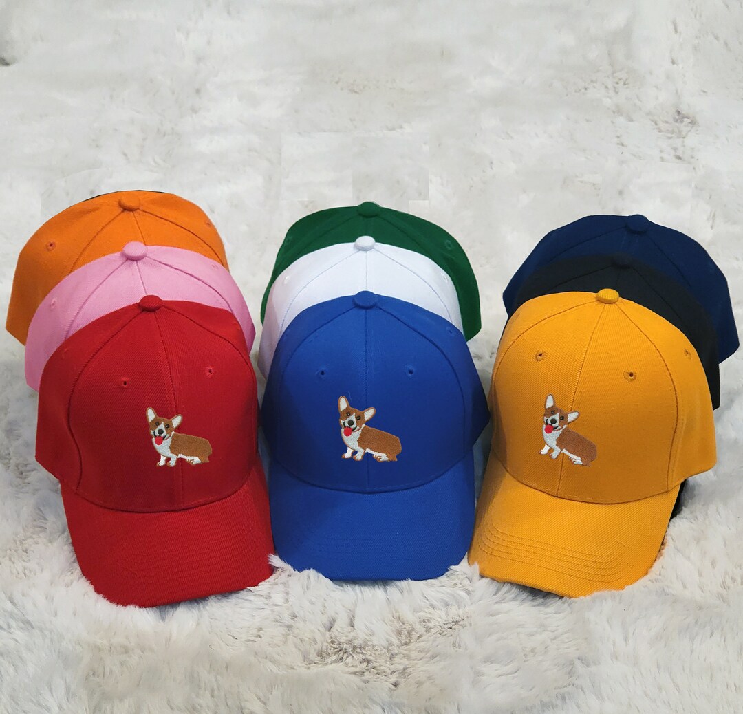 Kids Hat Cute Corgi Dog Embroidered Kid's Baseball Cap - Etsy