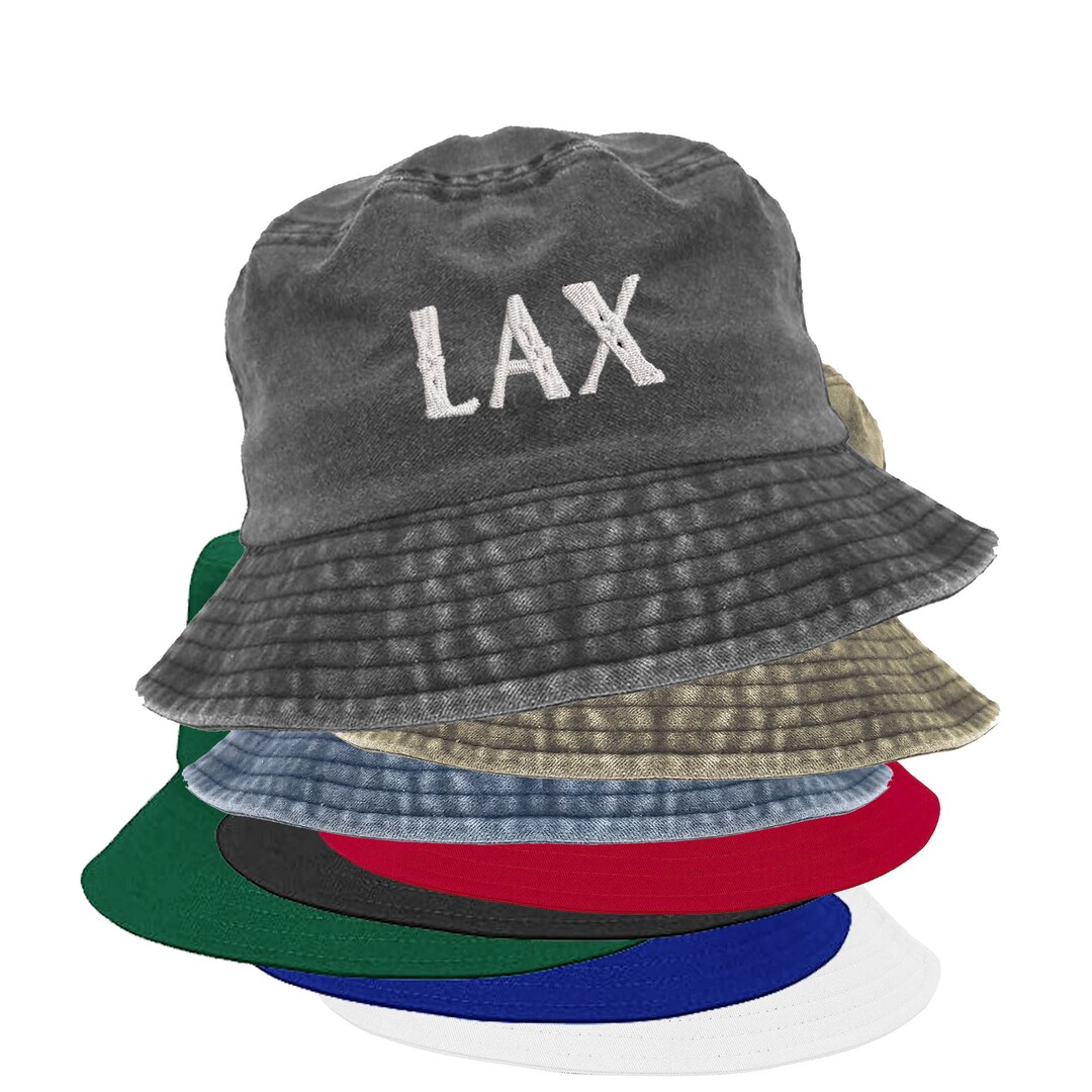 Embroidered Any City Airport Code Bucket Hat, Airport Code Letter ...