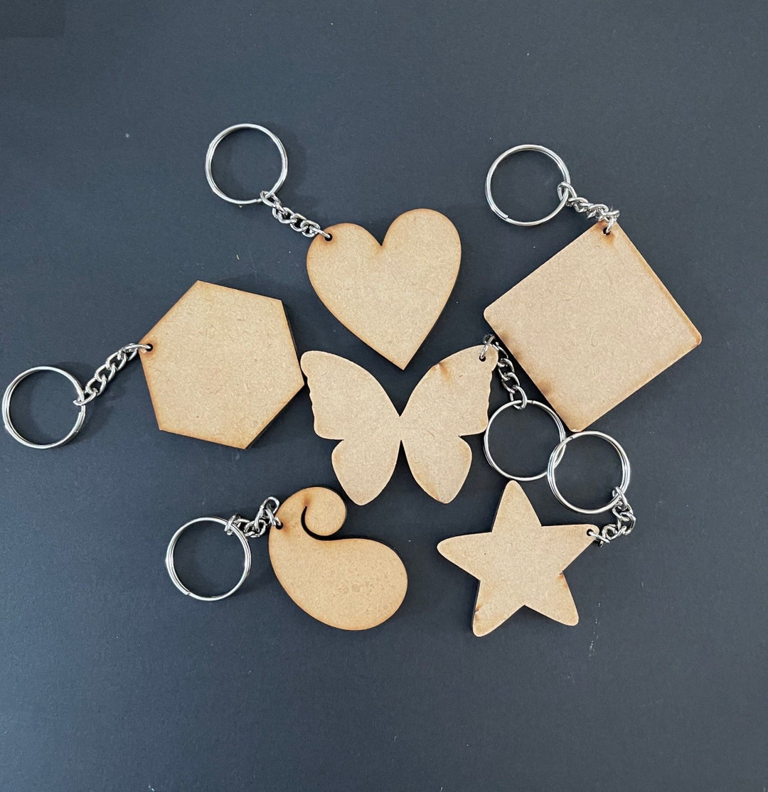 Blank MDF Keychains: Mandala Dot Art DIY Craft (pack of 6) - Etsy