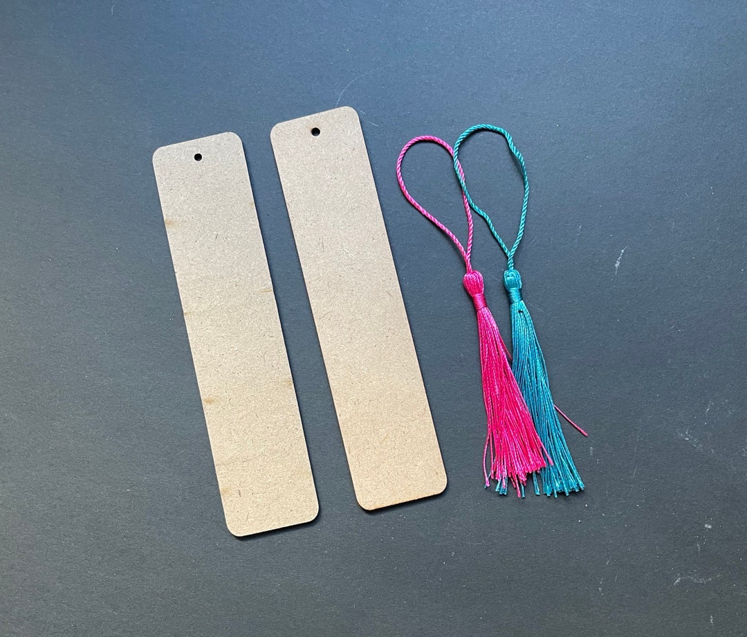 Mandala Dotting Blank MDF Bookmarks With Tassels for Dot Art (set of 2 ...