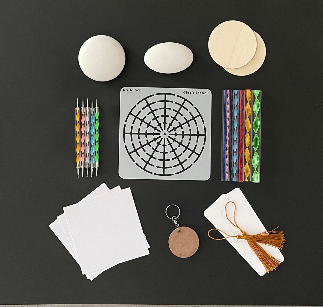 Mini Dot Art Kit -mandala Dot Art Kit -learn to Draw-easy Kit -dot ...