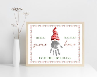 Christmas Gnome Handprint Art Christmas Crafts for Kids - Etsy