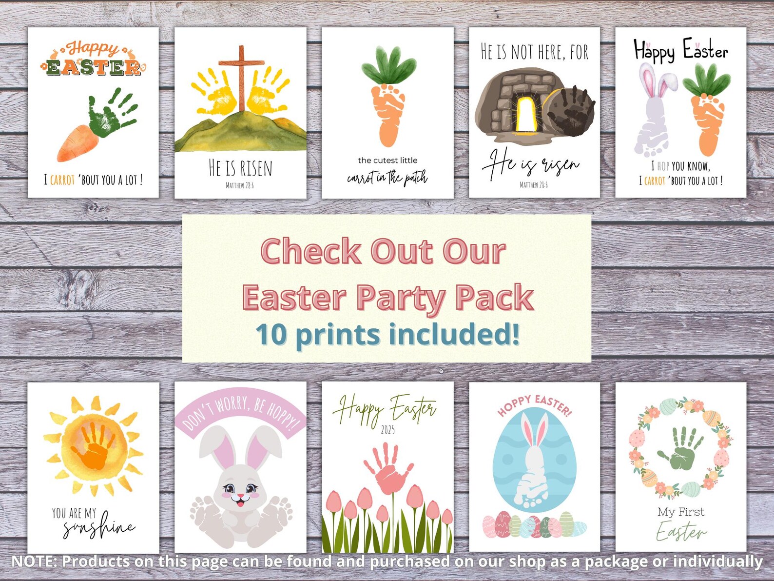 He is Risen Religious Easter Hand Print Printable | Baby Easter Craft ...