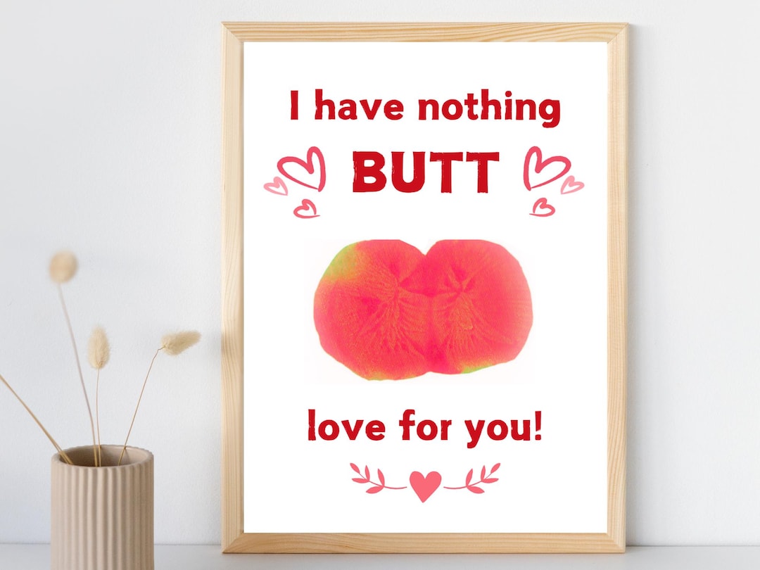 Nothing Butt Love Baby Bum Printable | Fun Keepsake for Parents | Baby ...