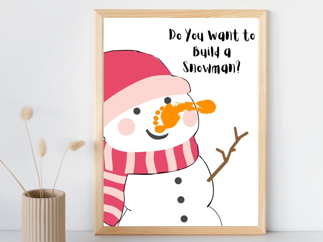 Do You Want to Build a Snowman Printable | Baby Keepsake | Kids Indoor ...