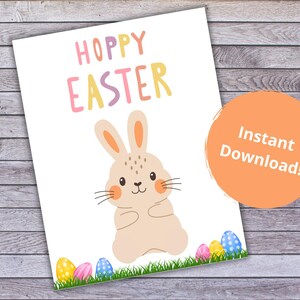 Hoppy Easter Footprint Printable | DIY Baby Easter Craft | Children's ...